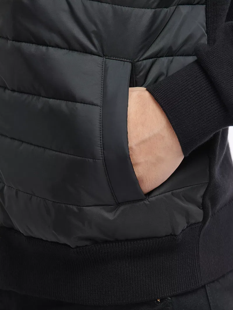 Barbour Legacy Baffle Zip Jacket in Black | Endource