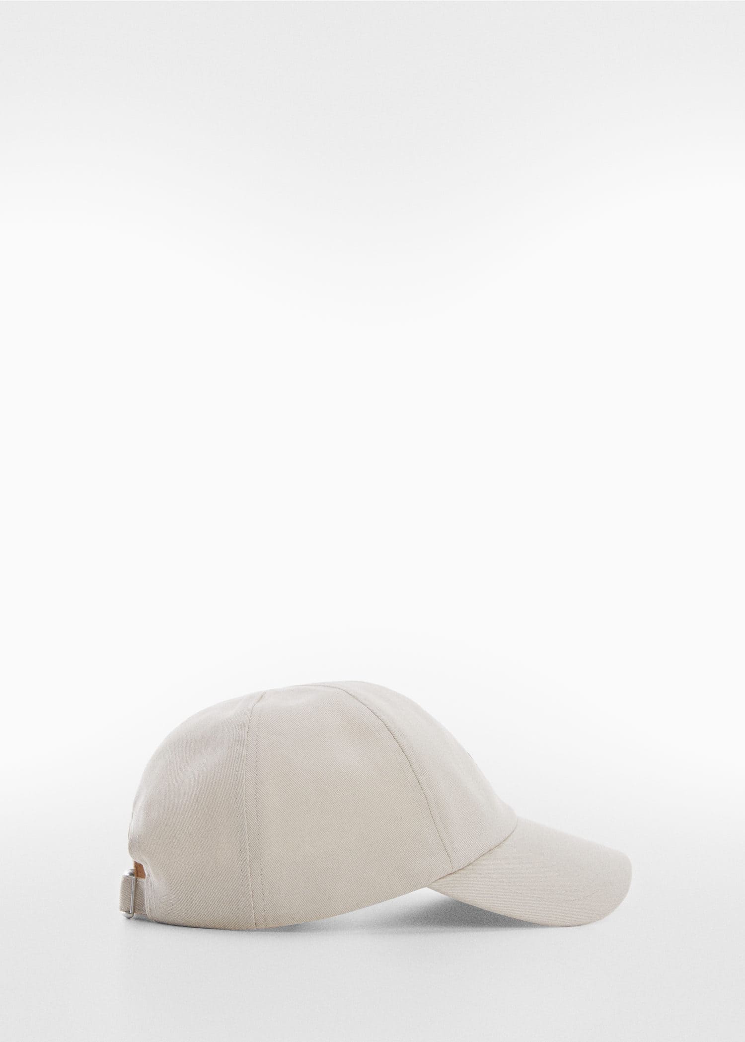 MANGO Embroidered Detail Cap in Sand | endource