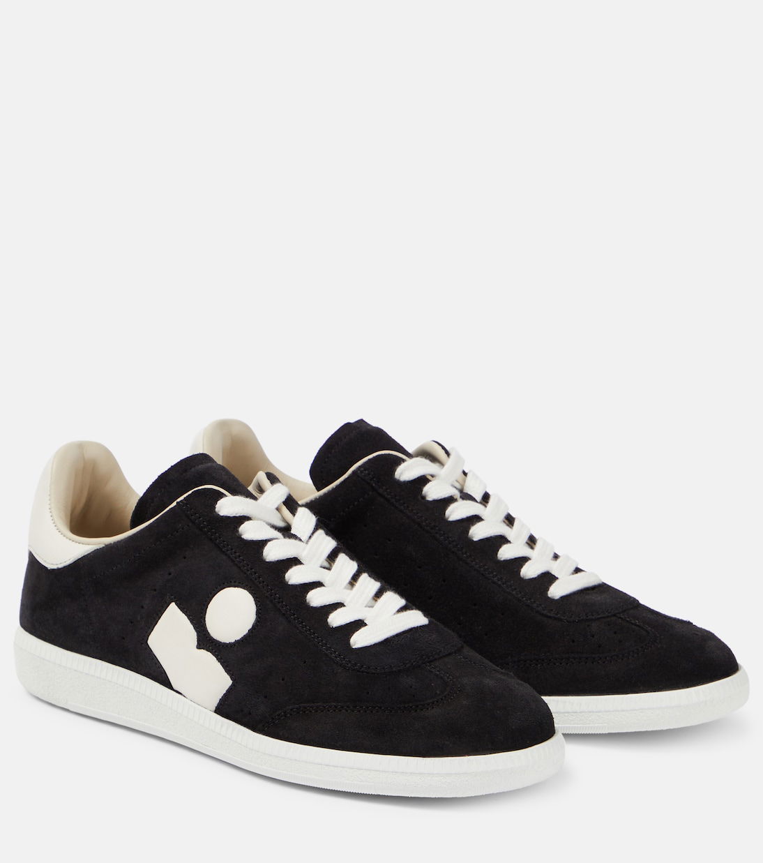 ISABEL MARANT Bryce Leather Sneakers in Black | endource