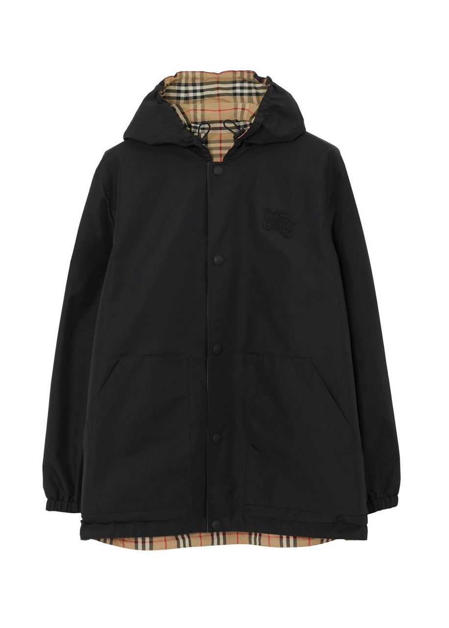 BURBERRY Check Nylon Reversible Jacket | endource