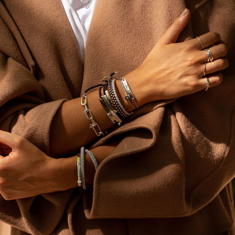 MONICA VINADER Linear Friendship Bracelet in Sterling Silver | endource