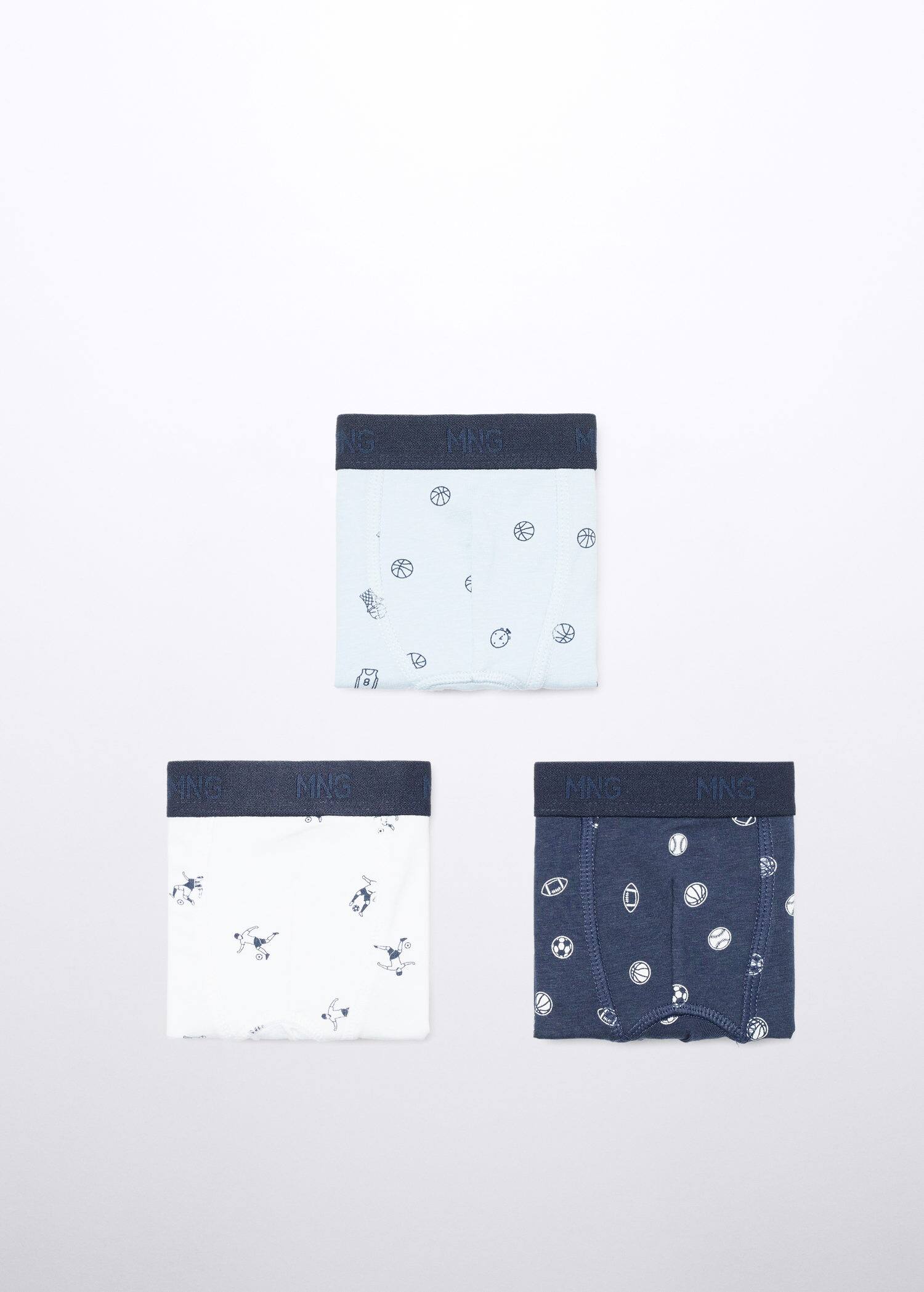 MANGO 3 Boxer Pack in Sky Blue | Endource