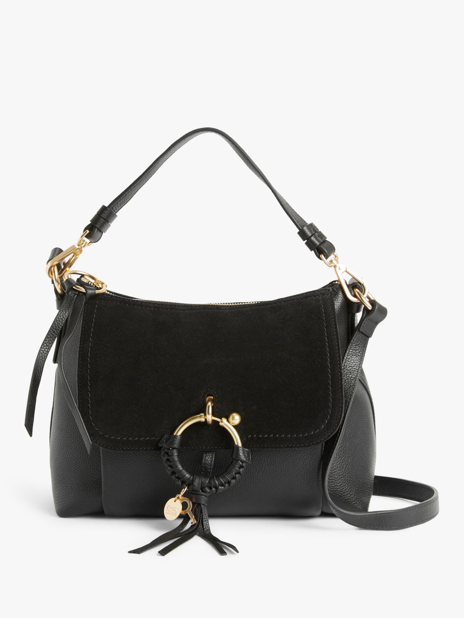 SEE BY CHLOÉ Joan Suede Leather Small Satchel Bag | Endource