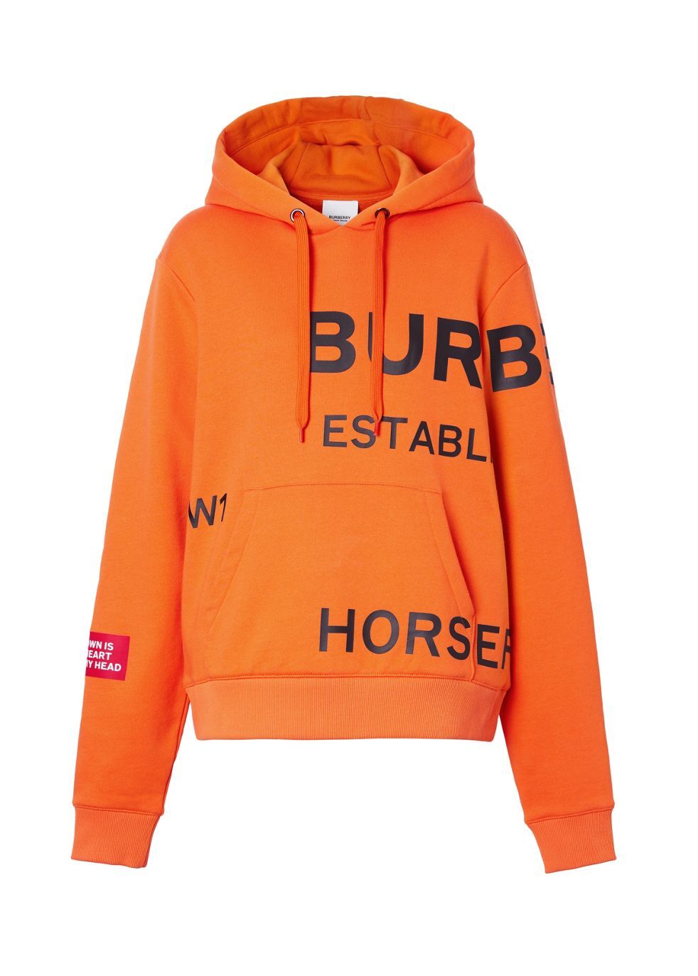BURBERRY Horseferry Print Cotton Oversized Hoodie | endource
