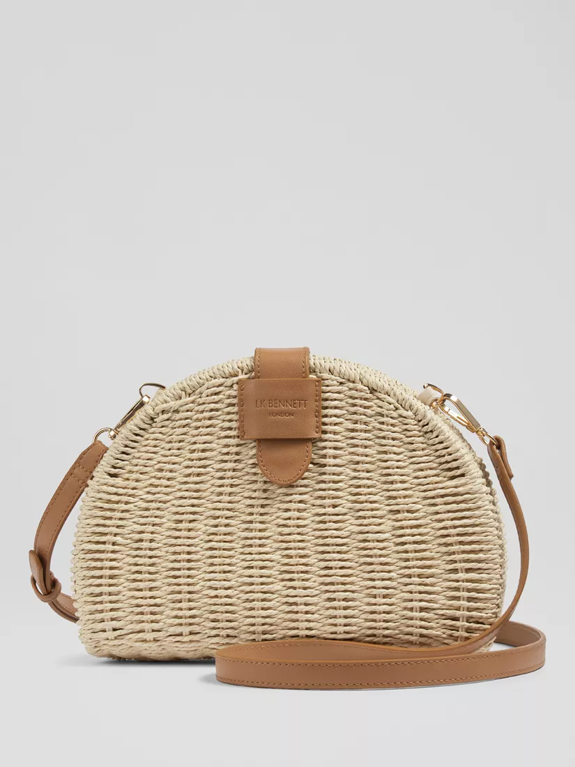 L.K. BENNETT Lorena Wicker Shoulder Bag | endource