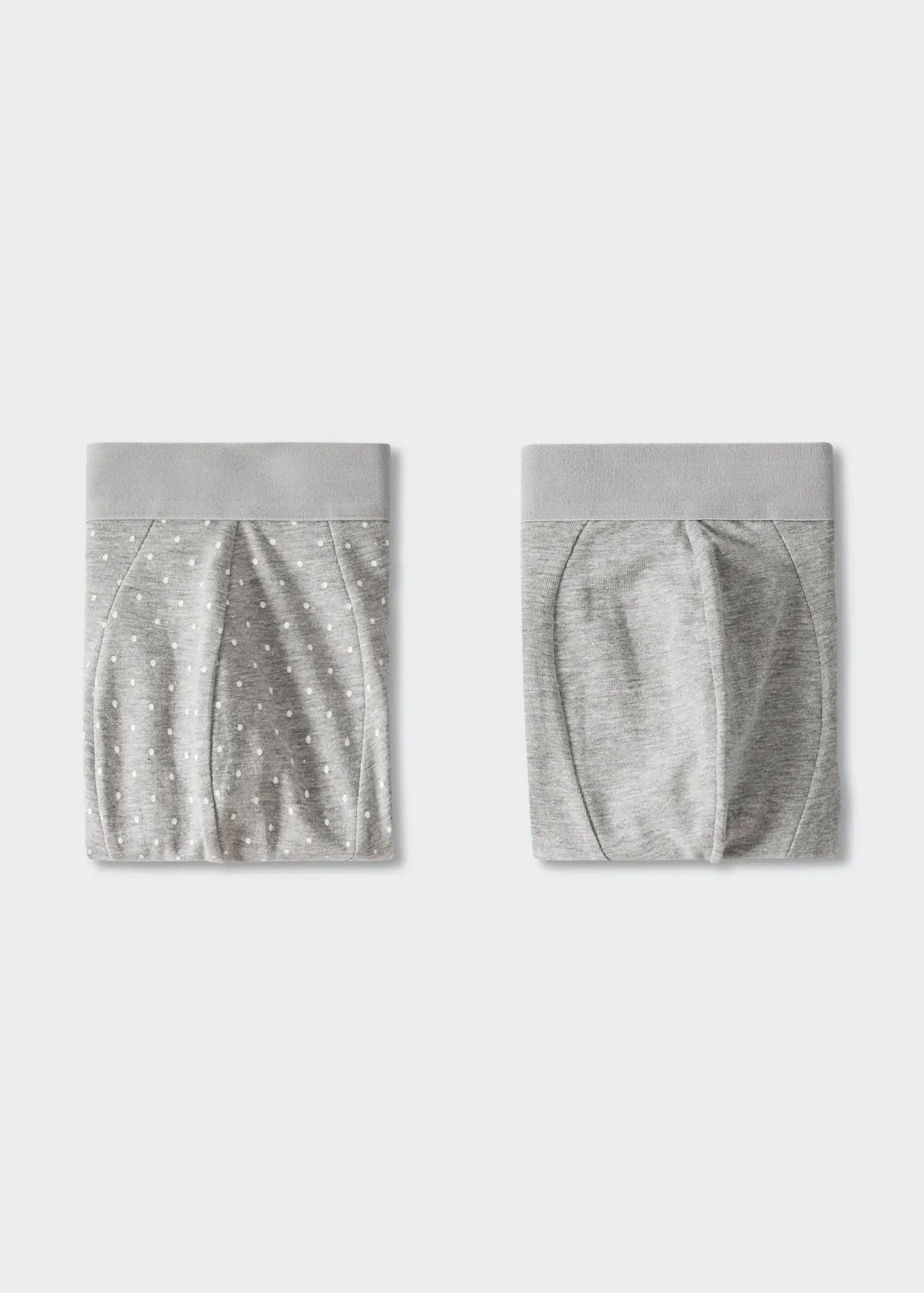 MANGO 2 Pack Basic Boxer in Medium Heather Grey | endource