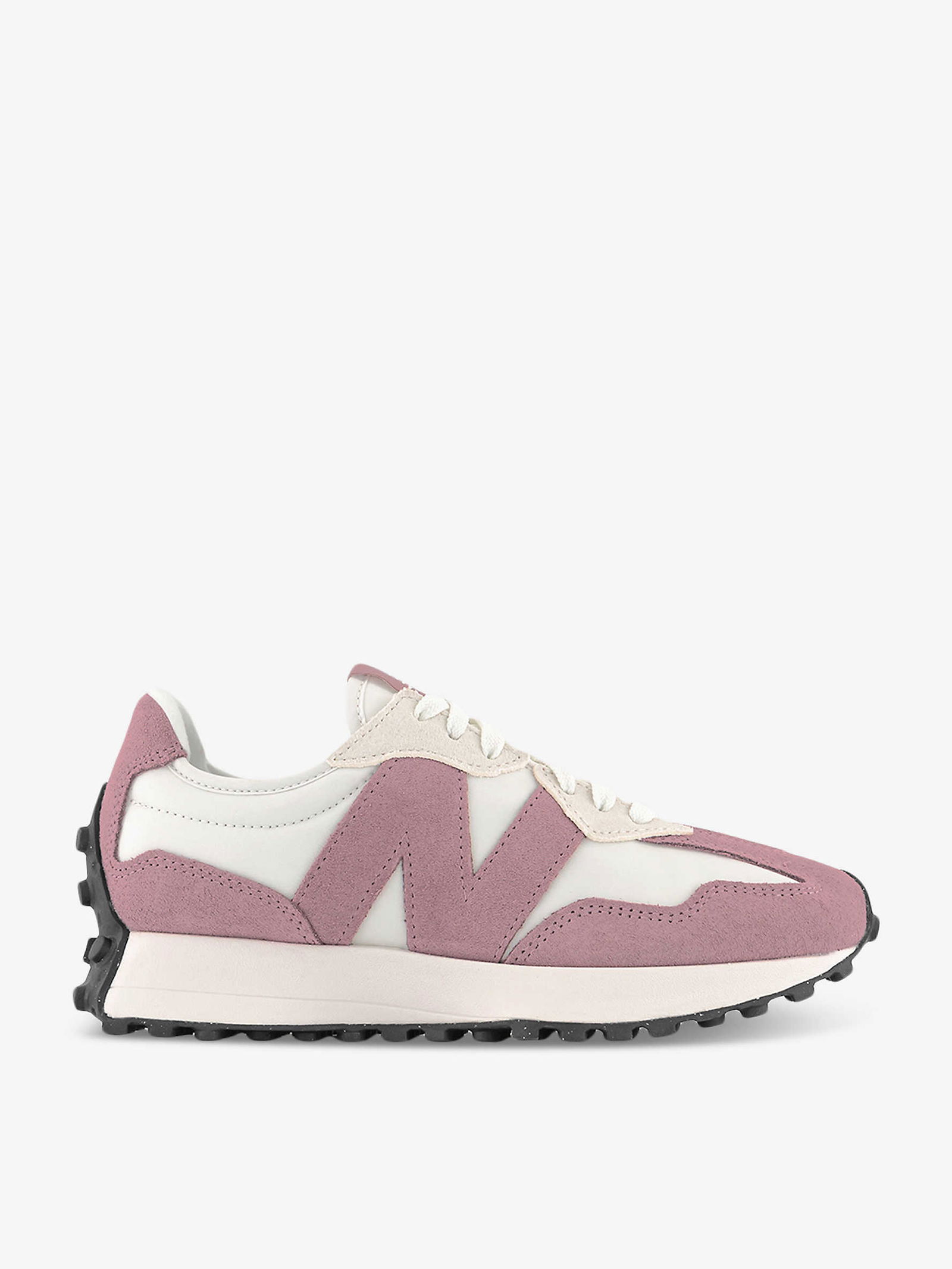 NEW BALANCE 327 Logo-Embroidered Suede And Woven Low-Top Trainers in ...