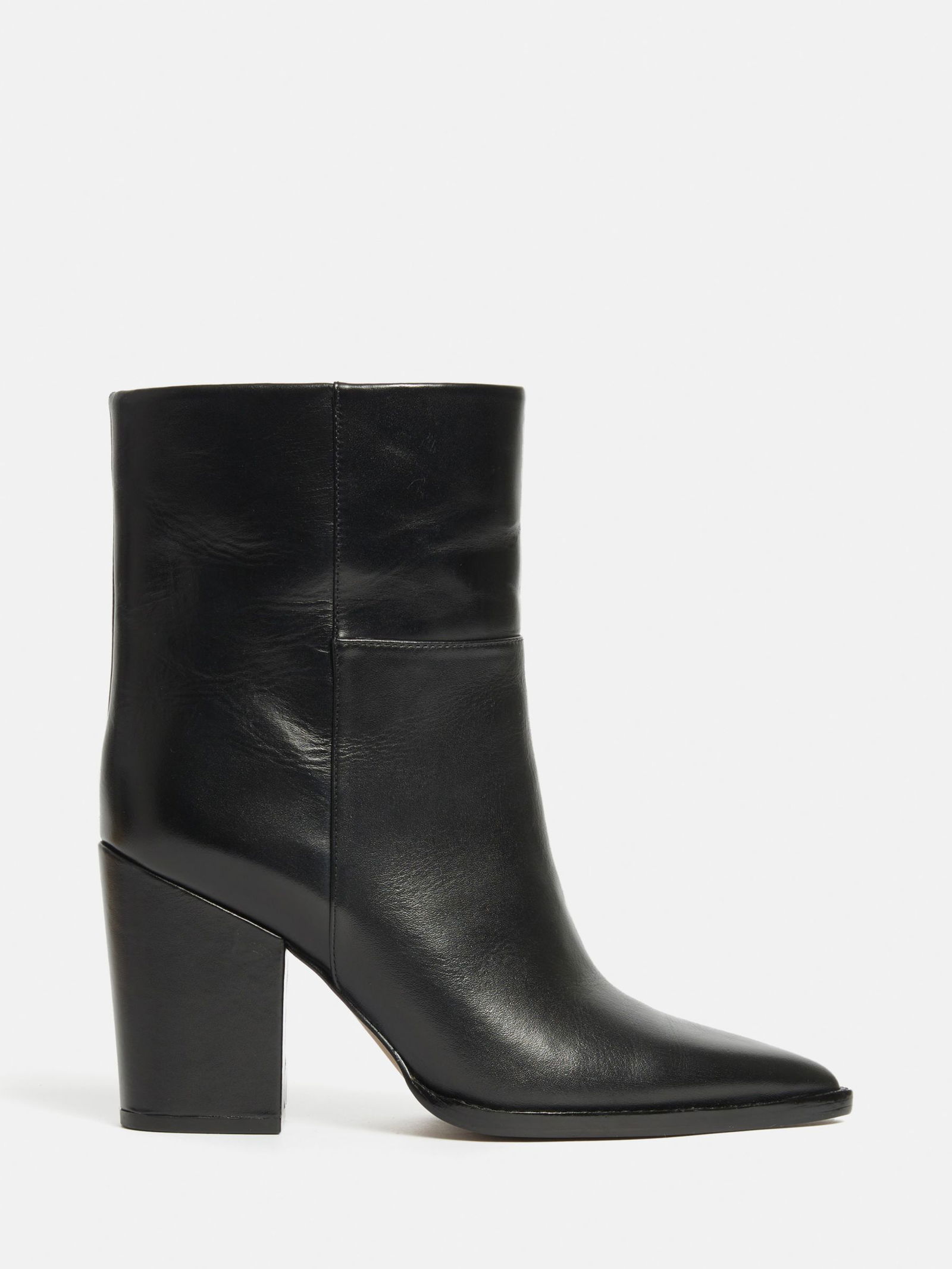 JIGSAW Connaught High Block Heel Ankle Boots in Black | endource