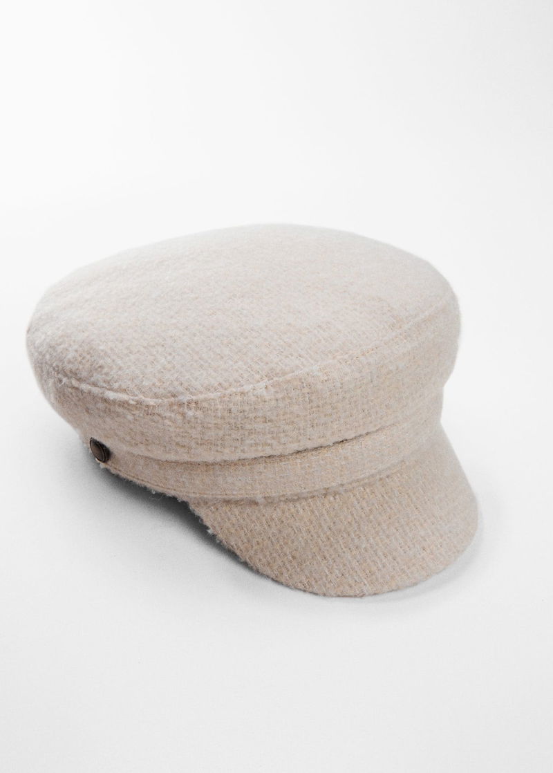 MANGO Cap With Visor in Ecru | Endource