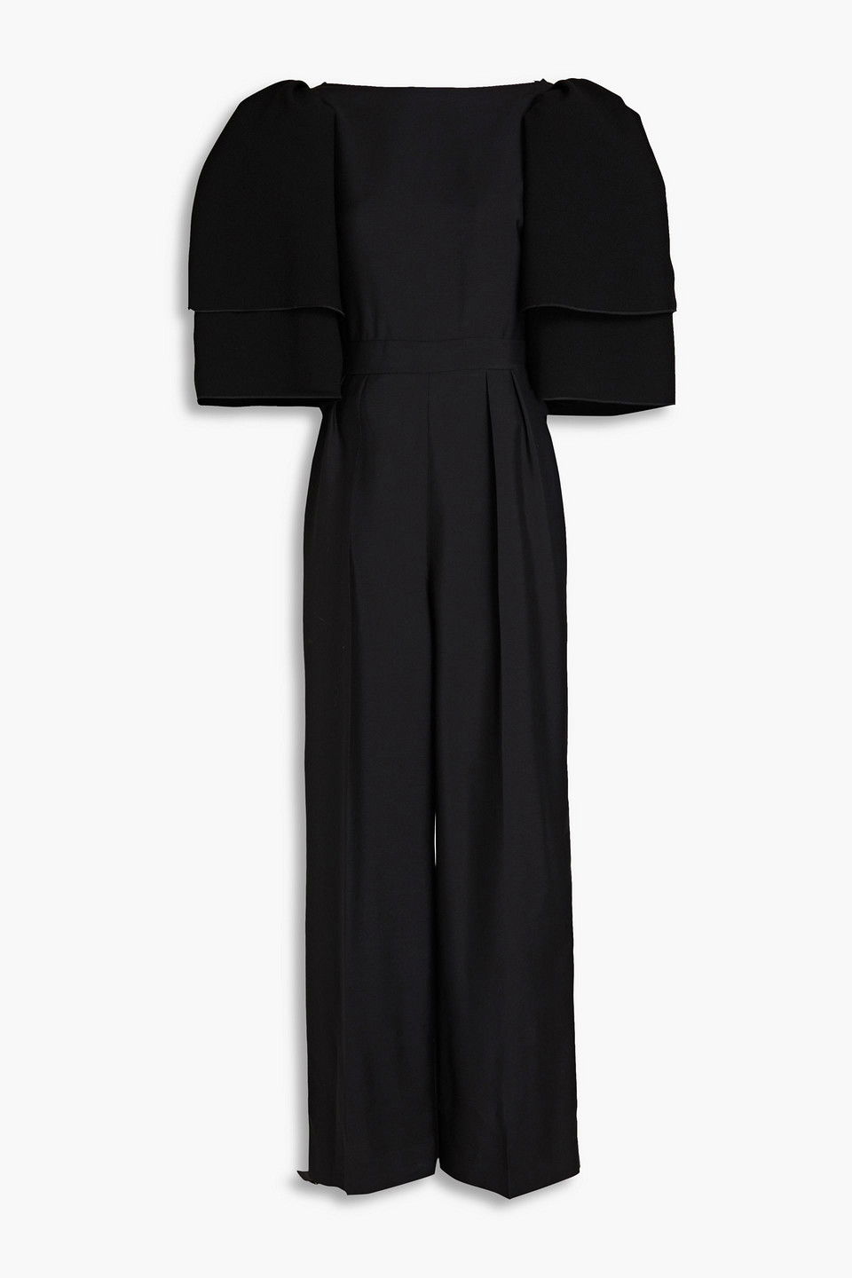 ROKSANDA Oksana Crepe-Paneled Wool And Mohair-Bend Jumpsuit in Black ...