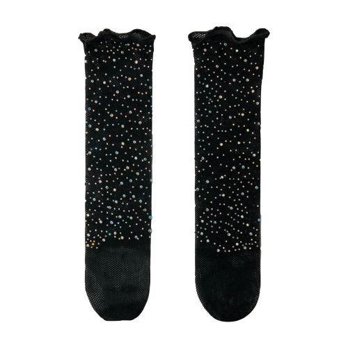 MAJE Rhinestone Fishnet Socks | Endource