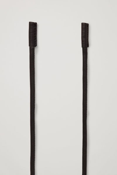 COS Leather Rope Belt in BLACK | endource