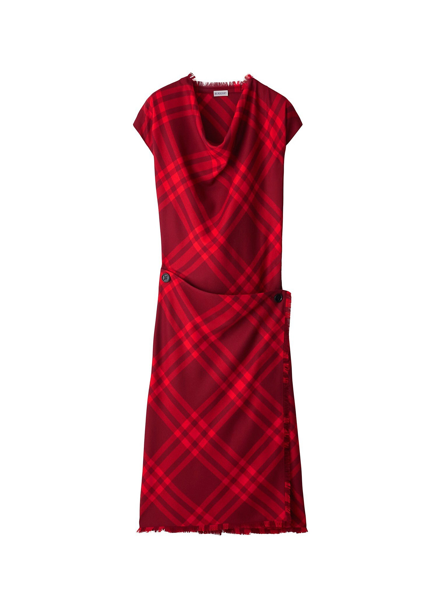 BURBERRY Check Wool Dress | endource