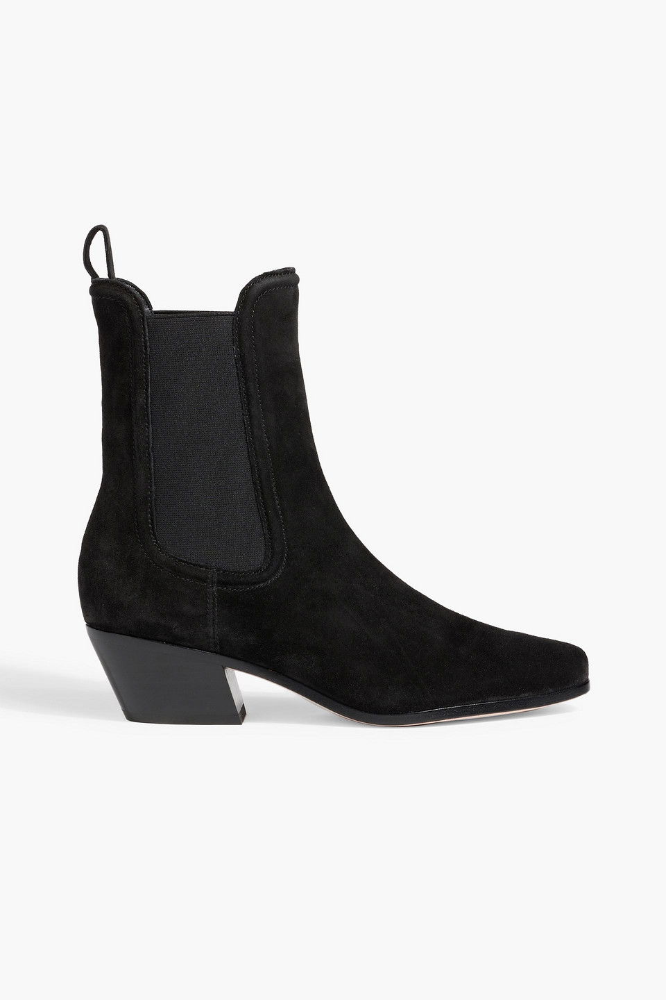 VERONICA BEARD Lada Suede Chelsea Boots in Black | Endource