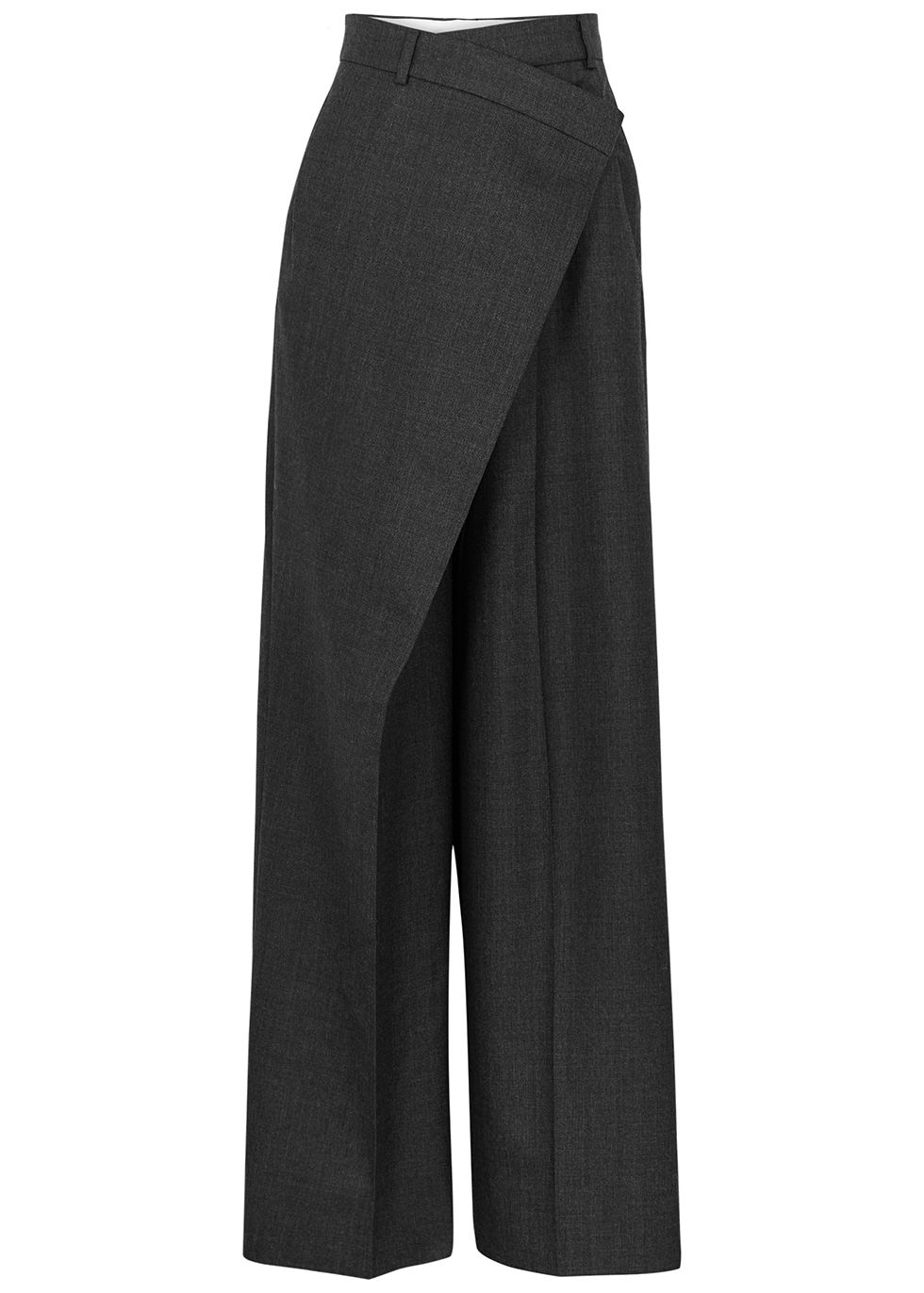 ACNE STUDIOS Asymmetric Layered Woven Trousers | endource