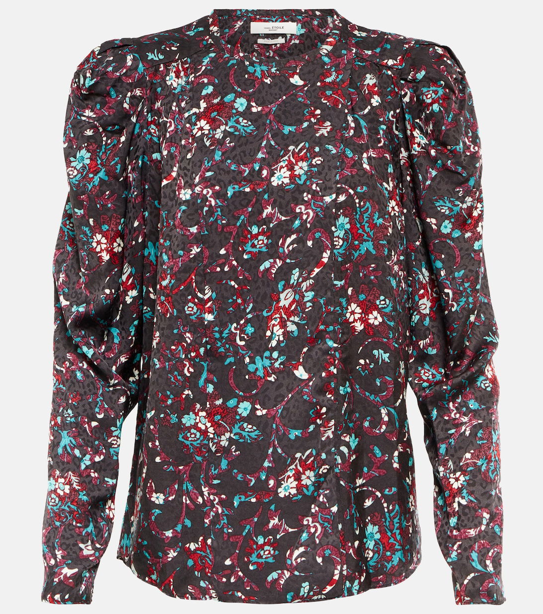 ISABEL MARANT ÉTOILE Benson Floral Jacquard Top in Multicoloured | endource