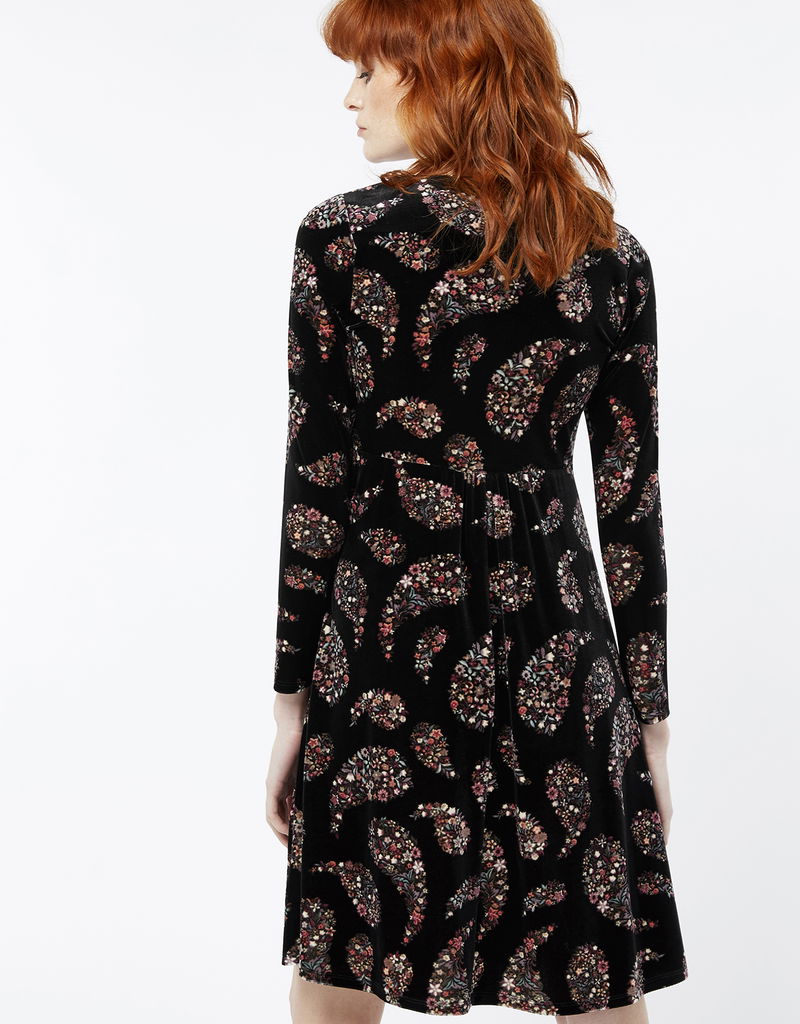 Monsoon Tilly Print Velvet Dress | Endource