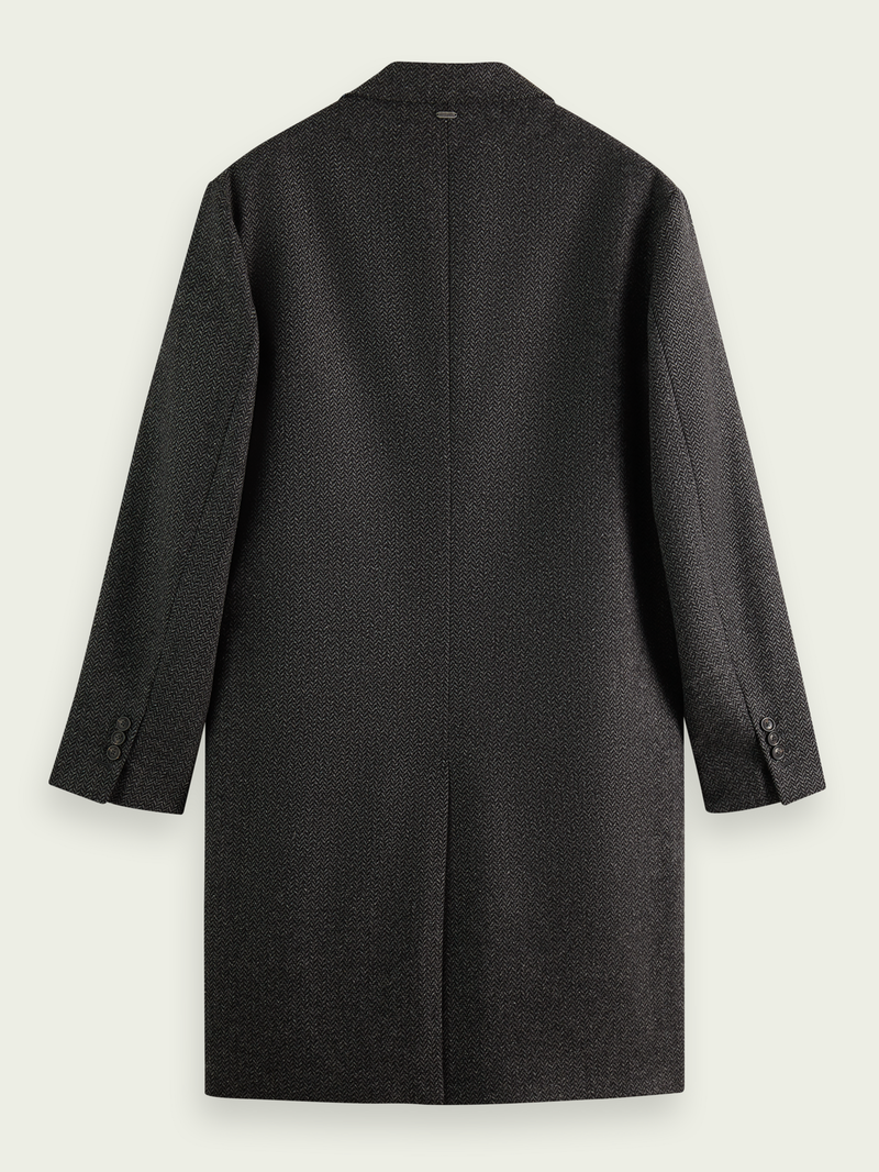 SCOTCH & SODA Lightweight Wool-Blended Overcoat in Combo A | Endource