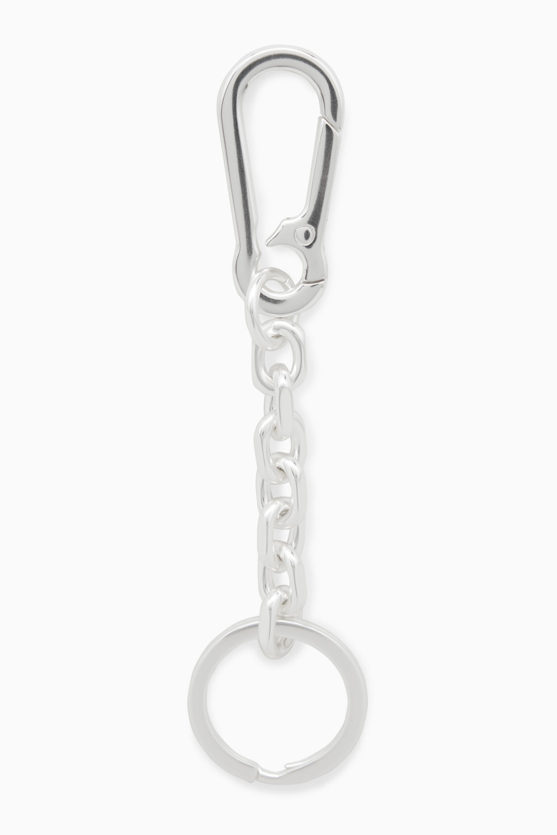 COS Geometric Oval-Link Key Chain in SILVER | endource