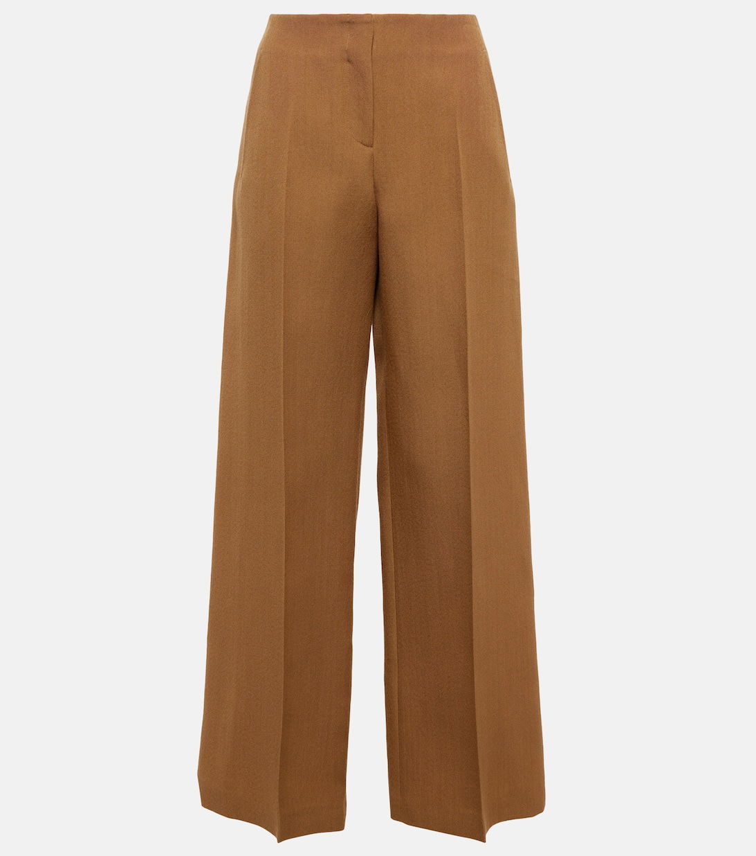 THE ROW Pipa Wide-Leg Wool And Silk Pants in Beige | endource