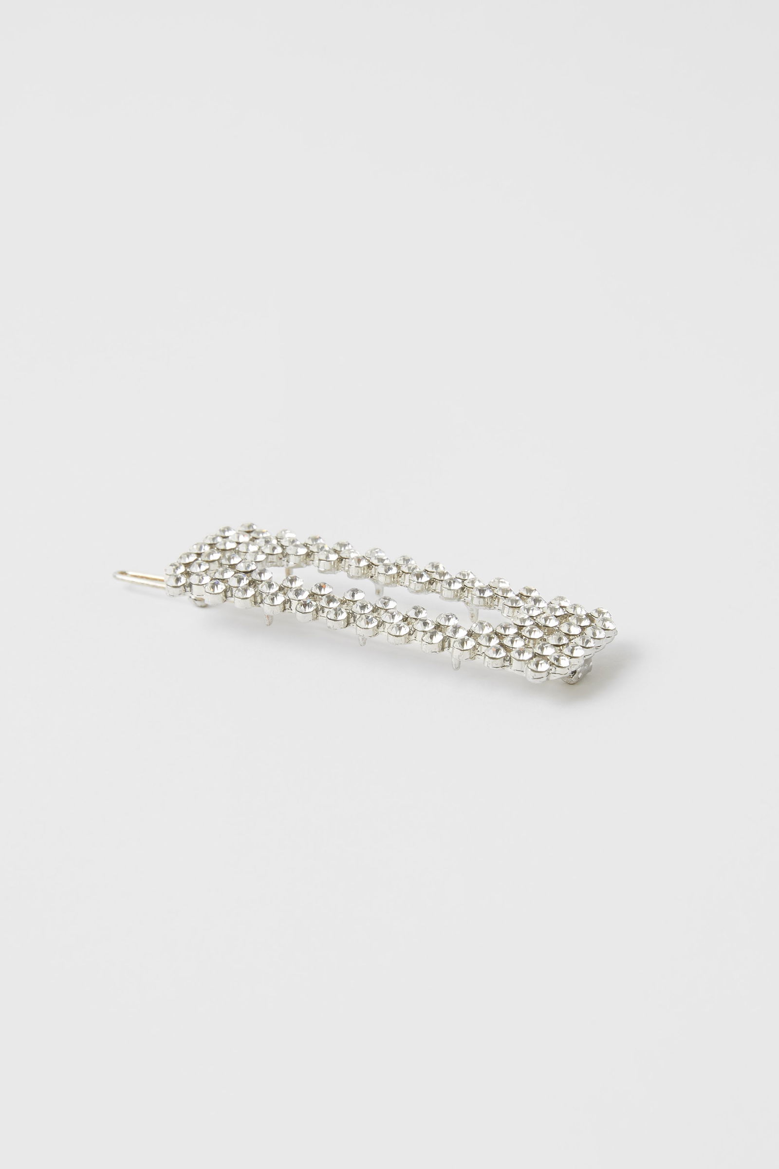FRENCH CONNECTION Diamante Chunky Hair Clips in Silver Diamante | Endource