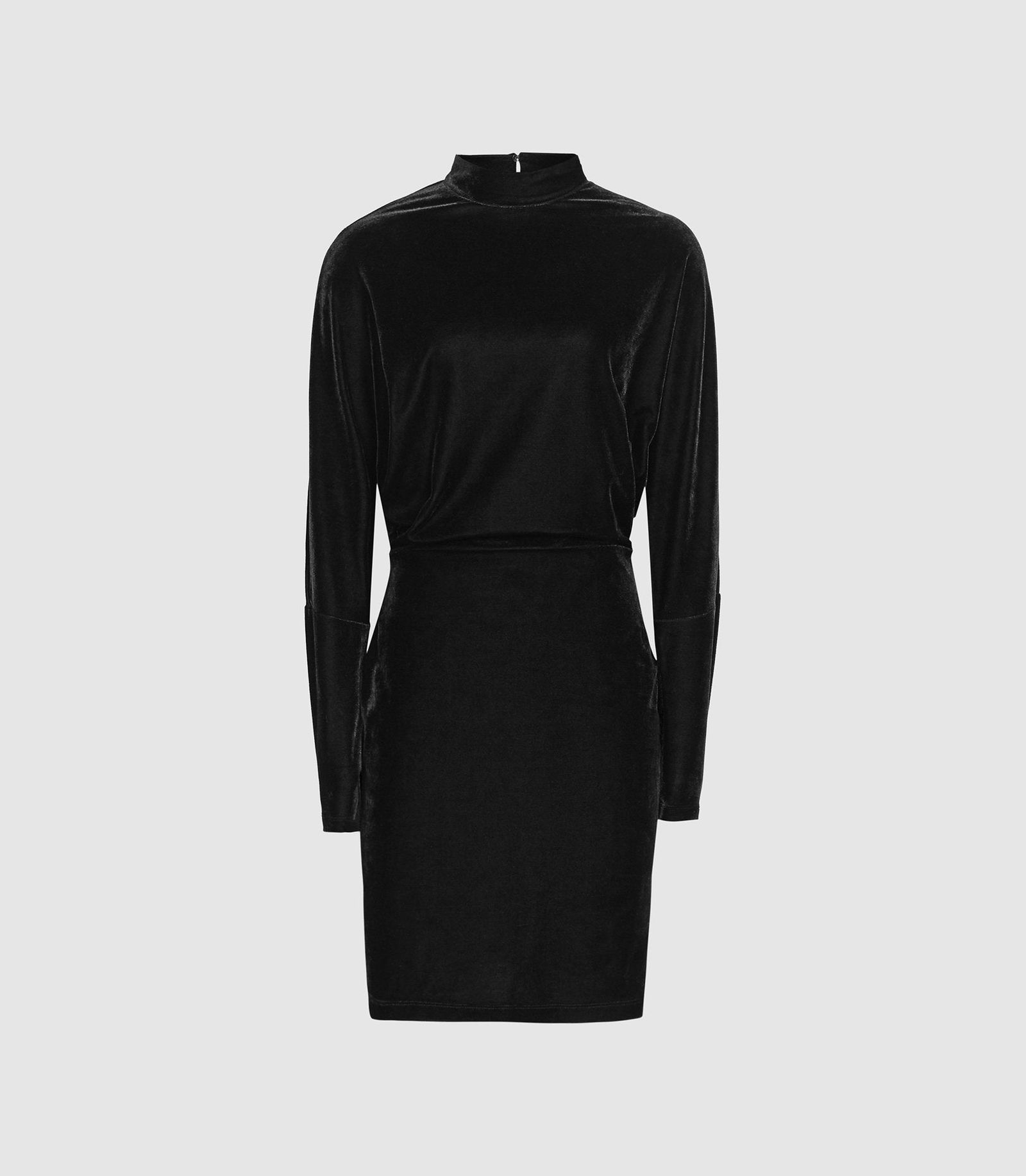 REISS Esme Open Back Velvet Dress | endource