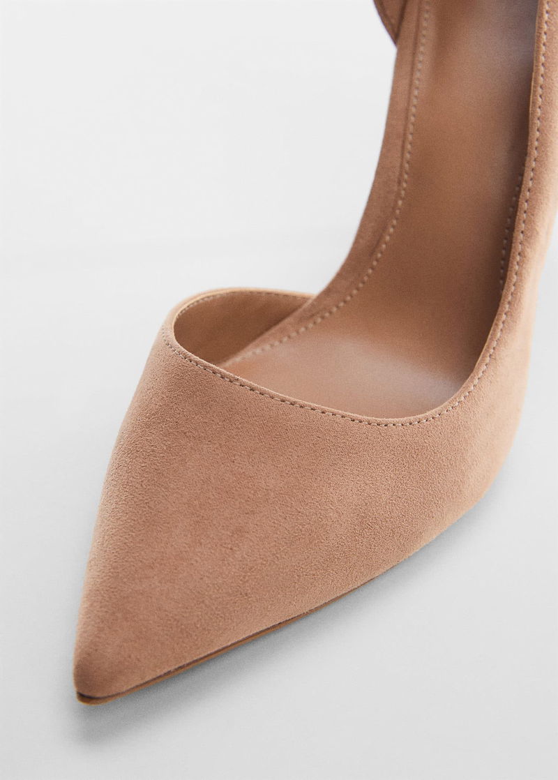 MANGO Asymmetric Stiletto Shoes in Nude | endource