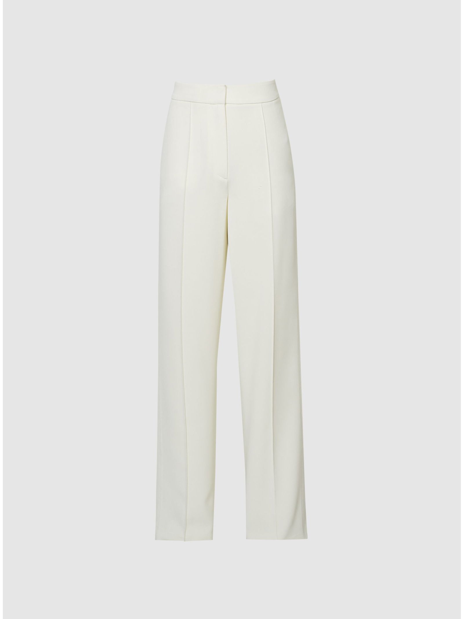 REISS Aleah Regular Pull On Trousers in Cream | endource