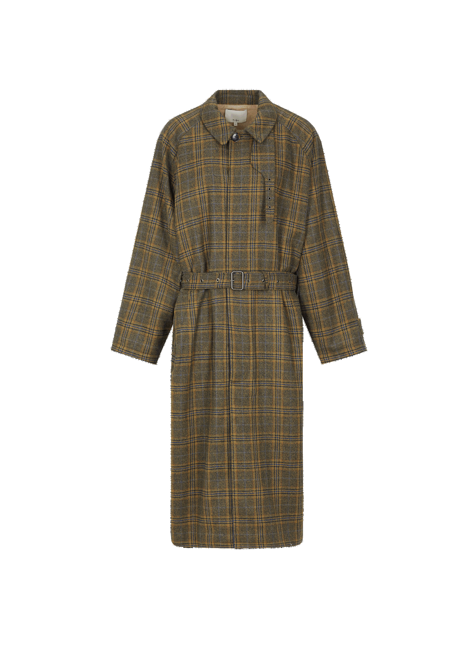 TIBI Check Coats in Brown | endource