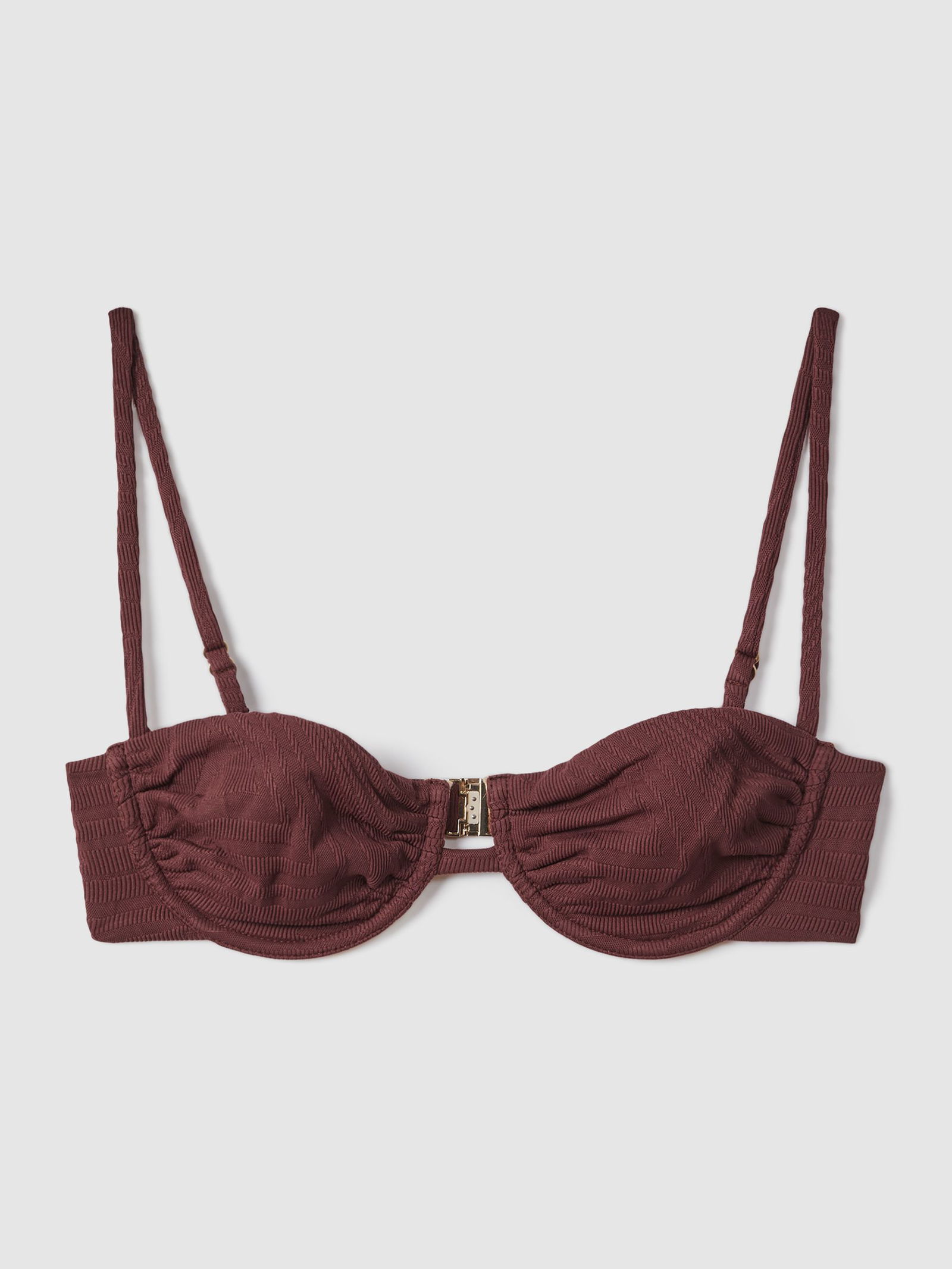 FELLA Gabriel Balconette Bikini Top in Chestnut | Endource