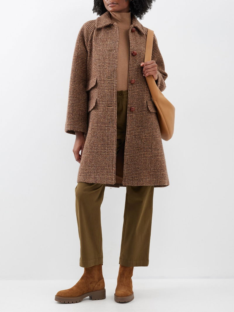 WEEKEND MAX MARA Pitone Coat in Brown | Endource