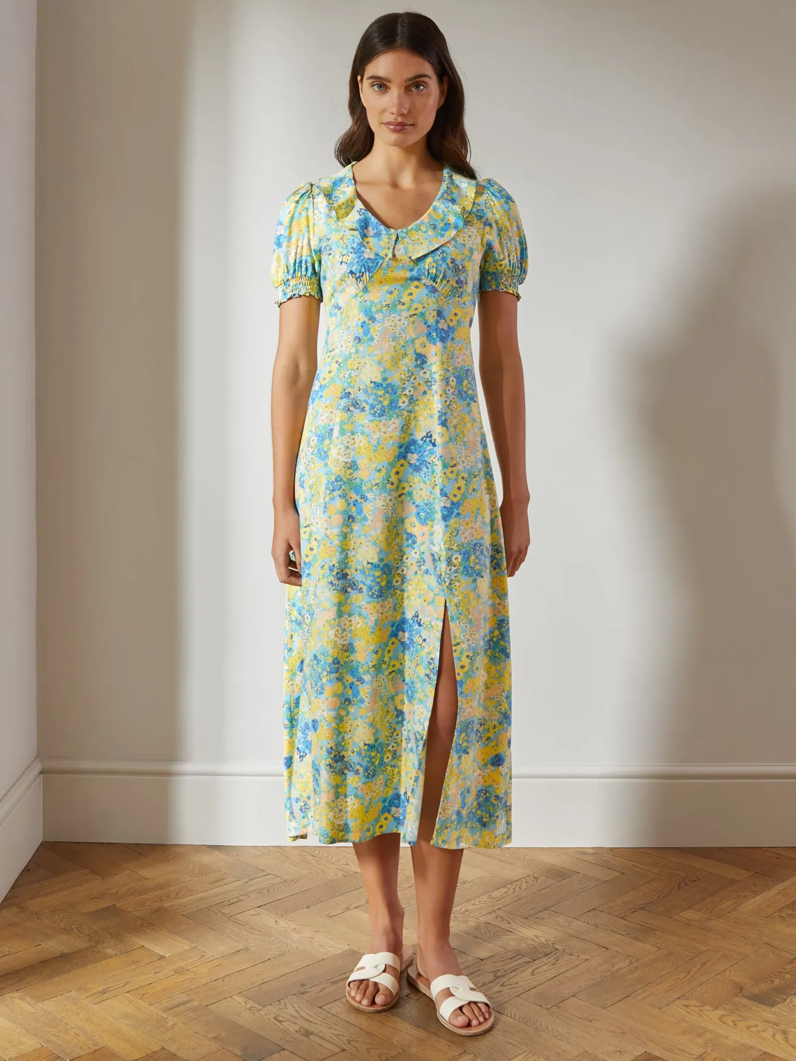 ALBARAY Lucy Floral Midi Dress | endource