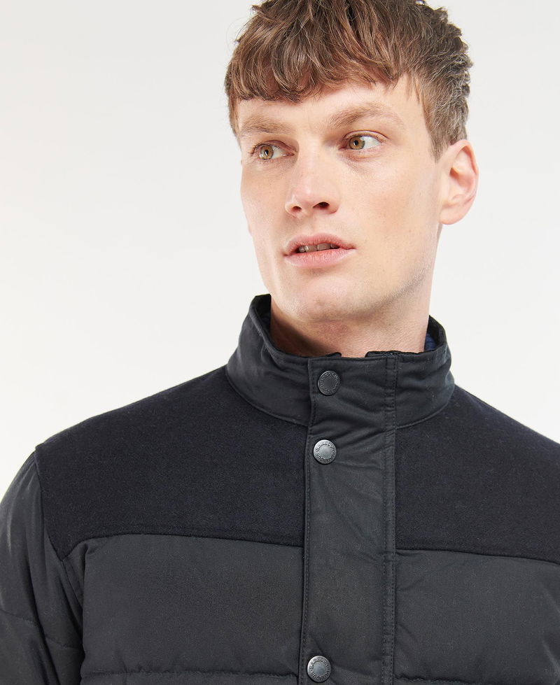 BARBOUR Barbour Baffle Trellon Wax Jacket in Navy | endource