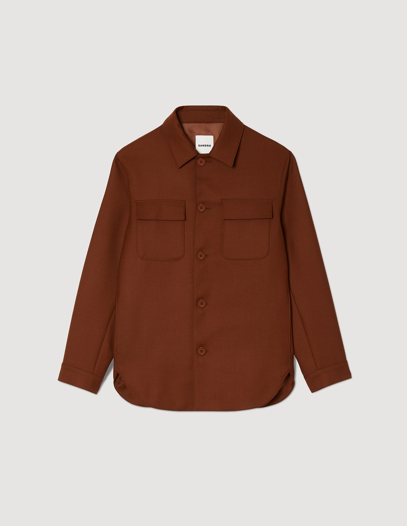 SANDRO Wool Blend Overshirt | Endource