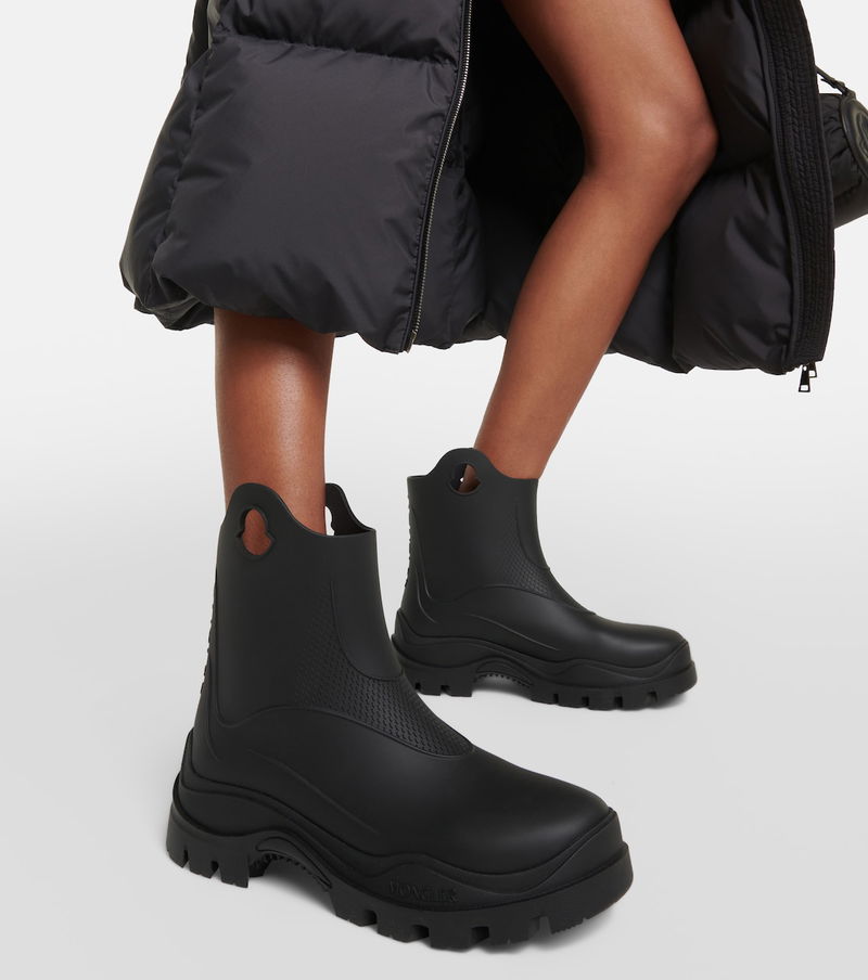 MONCLER Misty Rain Boots in Black | Endource
