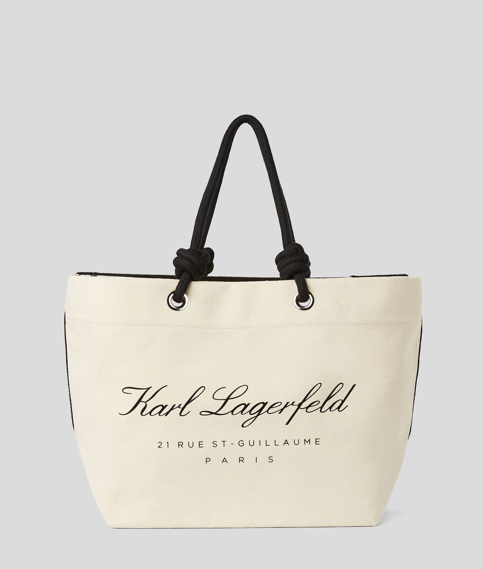 KARL LAGERFELD Hotel Karl Beach Tote Bag in Natural | endource