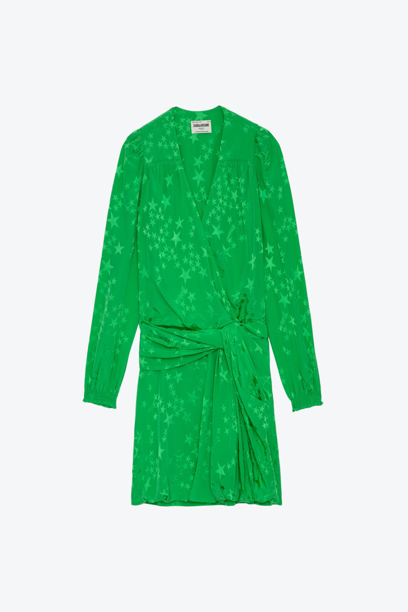 ZADIG & VOLTAIRE Recol Jac Silk Dress in Pomme | endource