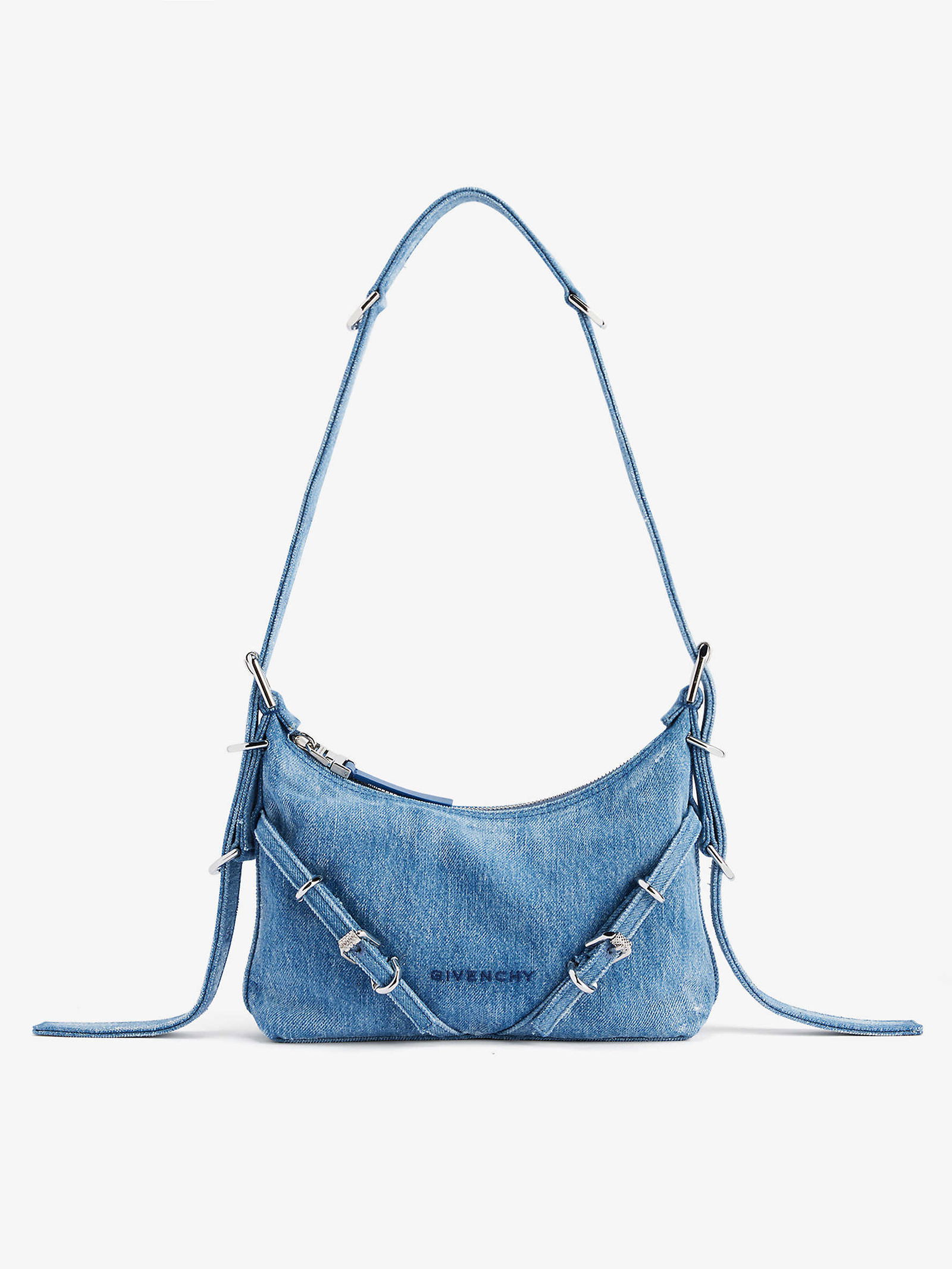 GIVENCHY Voyou Denim Shoulder Bag in MEDIUM BLUE | endource