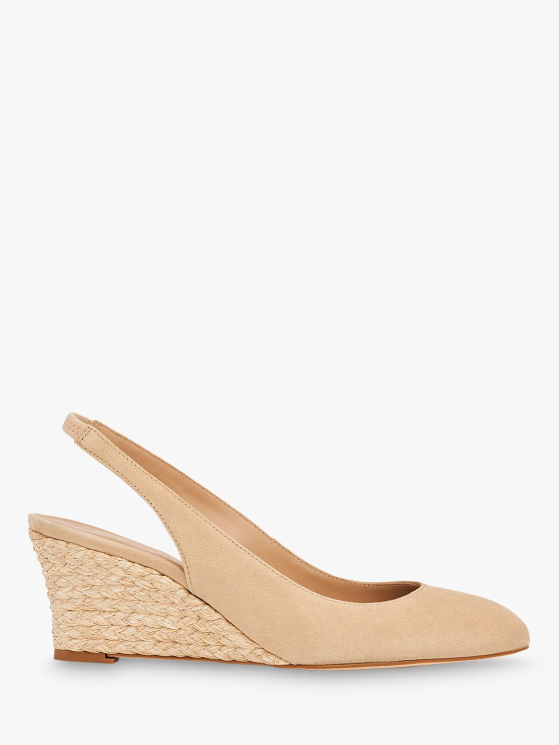 L.K. BENNETT Henny Suede Espadrille Wedge Slingback Sandals in Neutrals ...