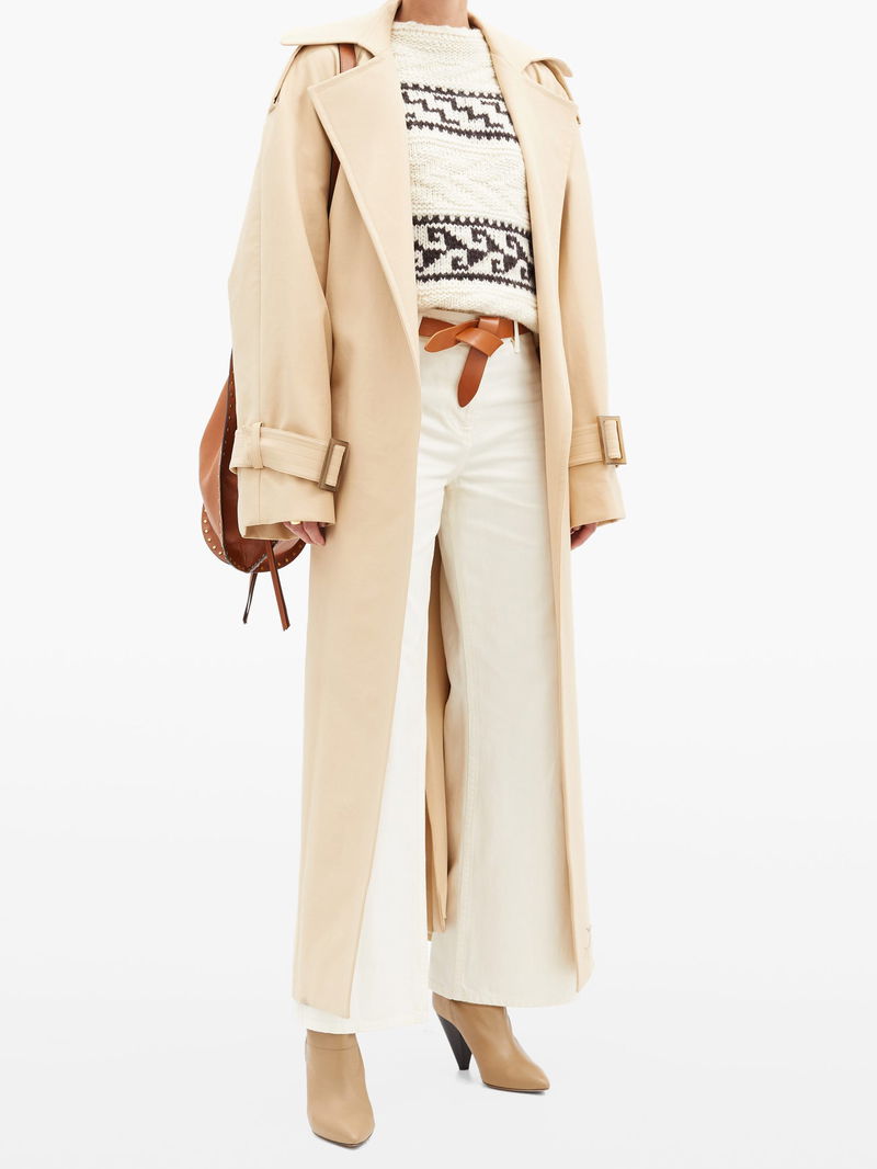 ISABEL MARANT ÉTOILE Suri Patterned Wool-Blend Sweater in Ivory | endource