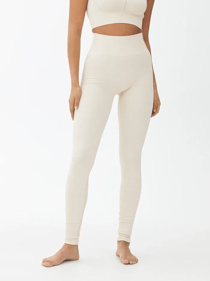 ARKET Mesh-Detail Seamless™ Ribbed Yoga Tights | Endource