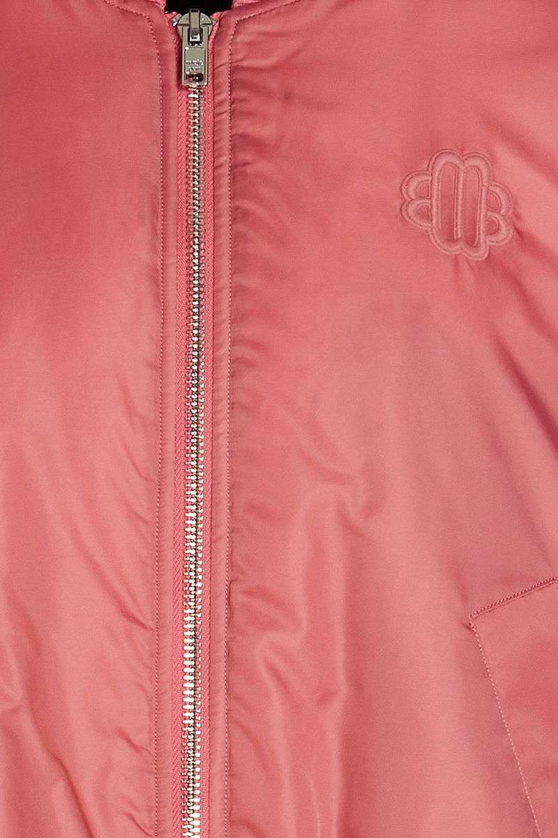 MAJE Bombastick Shell Bomber Jacket in Pink | endource