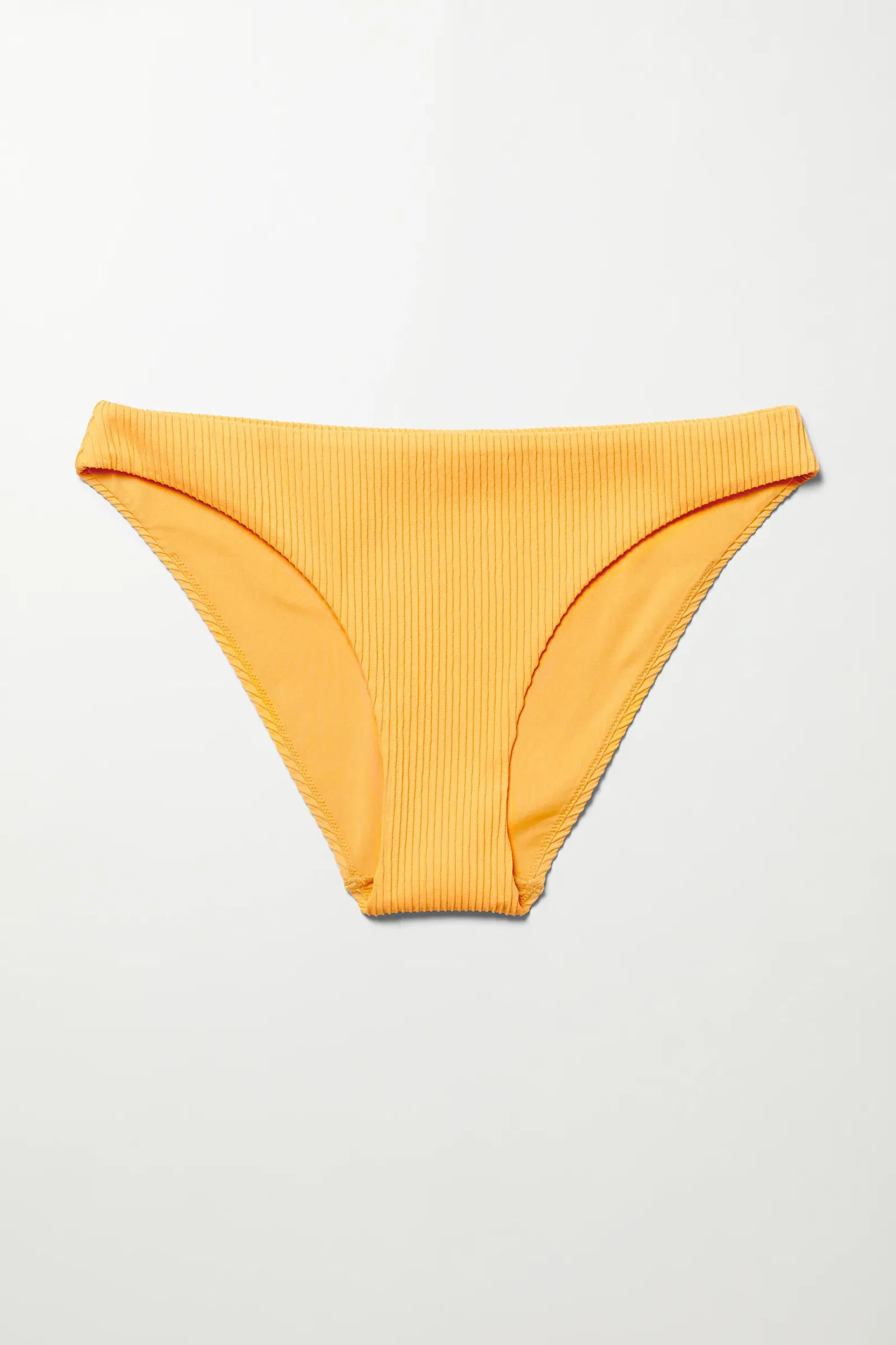 WEEKDAY Aquatica Rib Bikini Bottoms in Yellow | endource