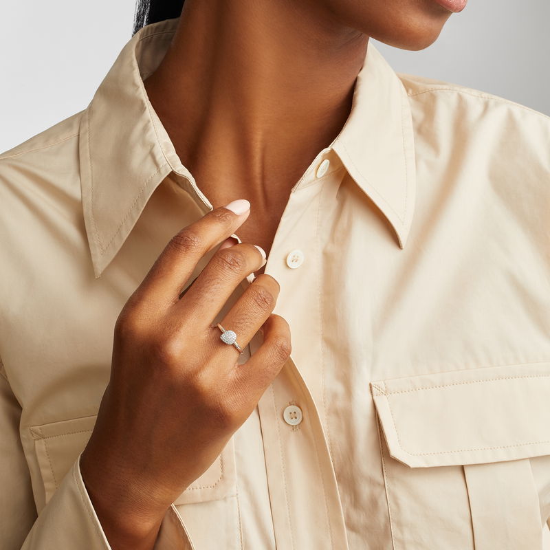 MONICA VINADER Nura Mini Pebble Stacking Ring in Sterling Silver | Endource