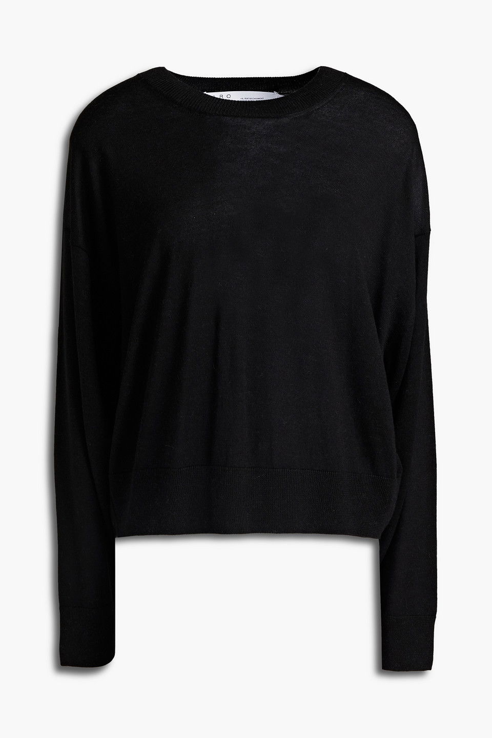 IRO Duffy Modal And Alpaca-Blend Sweater in Black | endource