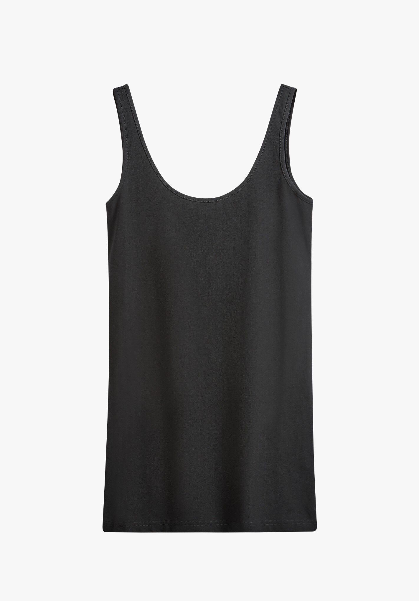 HUSH Marcy Long Line Tank in Black | endource