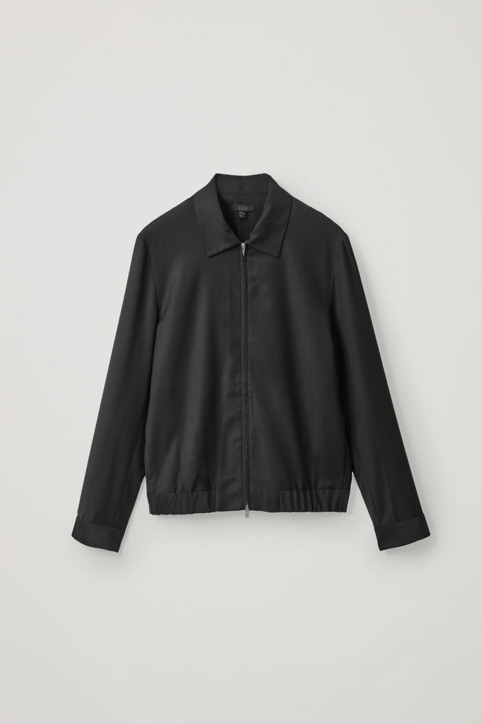 COS Zip-up Wool Jacket | endource