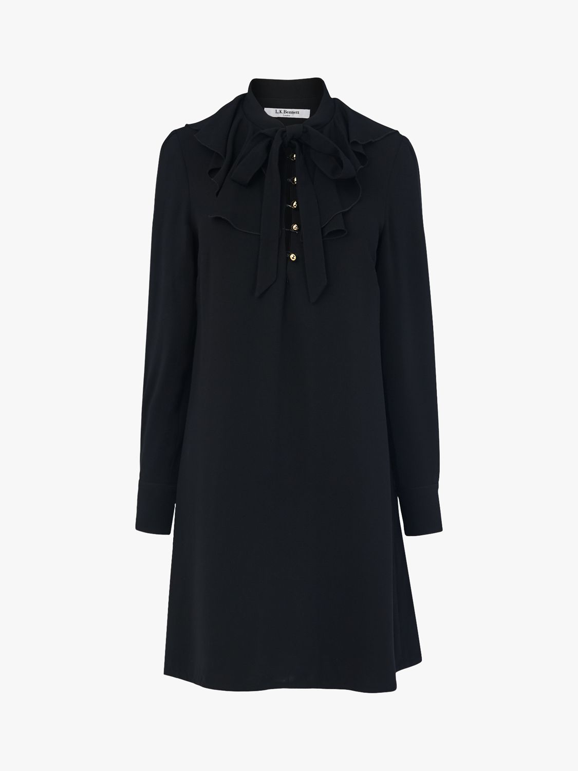 L.K. BENNETT Millie Tunic Dress in Black | endource