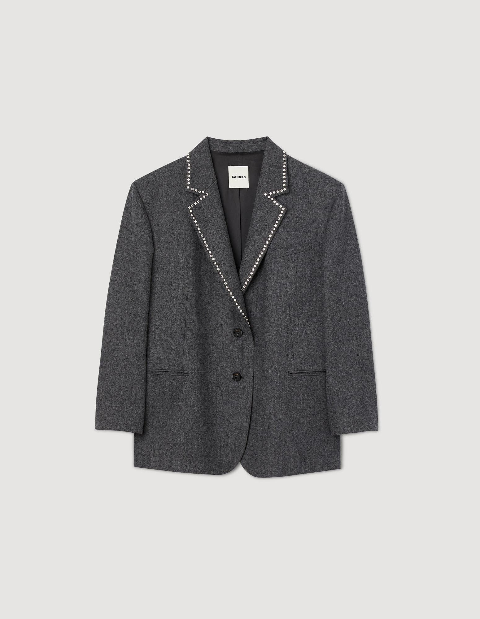 SANDRO Rhinestone Suit Jacket | Endource