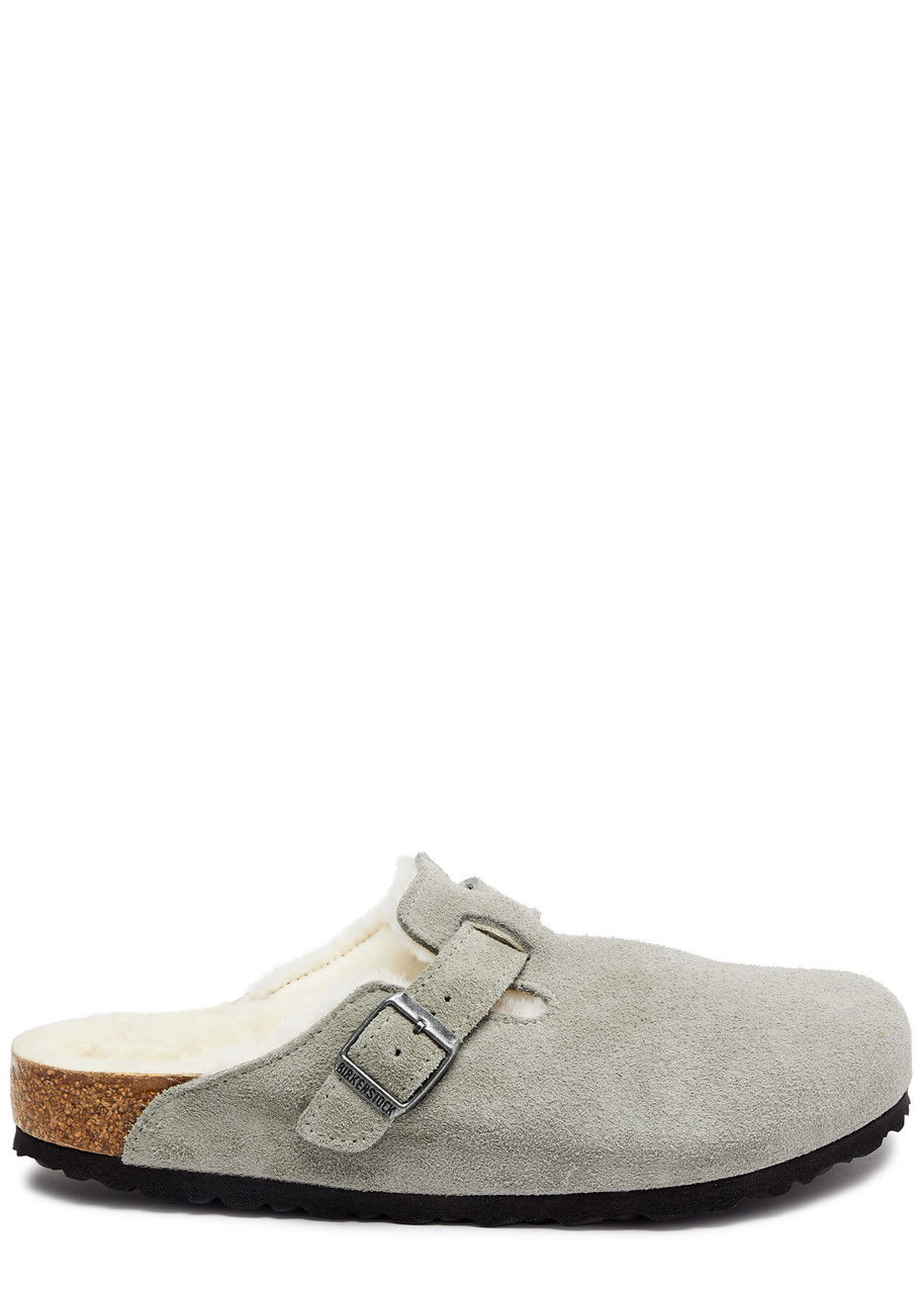 BIRKENSTOCK Boston Suede Sliders | endource